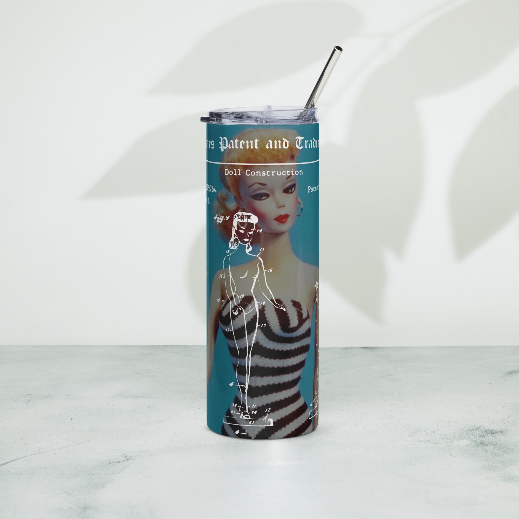Barbie Patent Art Stainless Tumbler | Patent Pending Supply